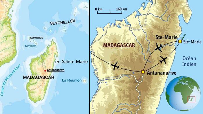 Map Ile Sainte Marie